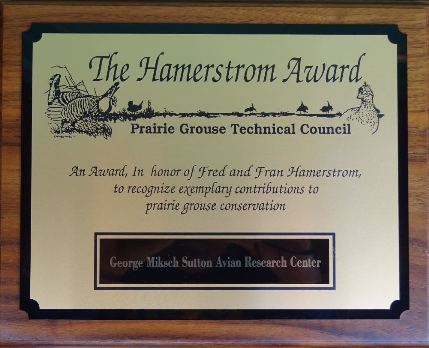 Sutton biologist receives award! – Sutton Center